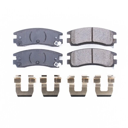 Powerstop Brakes 17-714 Z17 Evolution Ceramic Brake Pads W/ Hardware ...