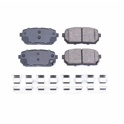 Powerstop Brakes 17-1296 Z17 Evolution Ceramic Brake Pads W/ Hardware ...