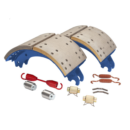 Haldex GG4551QJ Drum Brake Shoe Kit Rear, 2 Brake Shoes, With Hardware ...