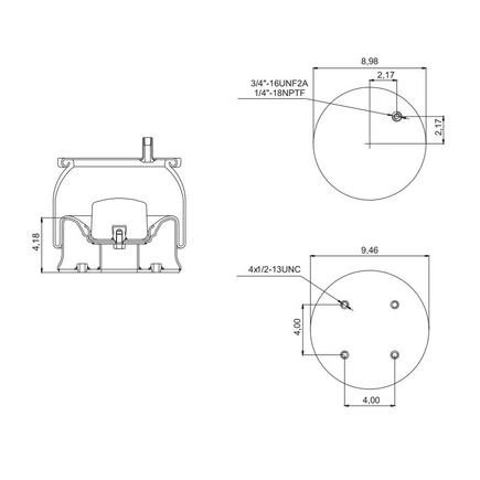 S-20010 by HENDRICKSON - AIR BAG, HT230, 23K