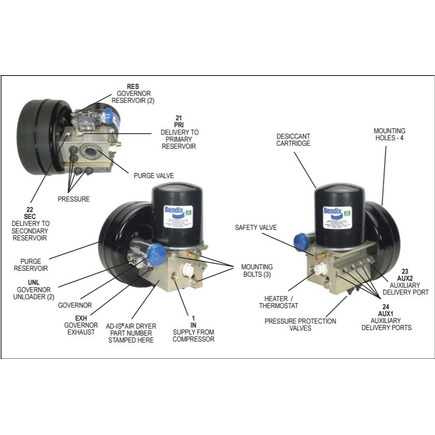 Bendix Air Dryer | K049199 Bendix | Air Dryer Assembly