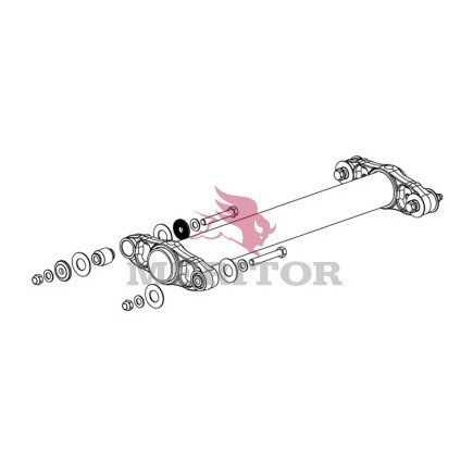 KIT11305 by MERITOR - UPPER CONTROL ARM & KIT11302